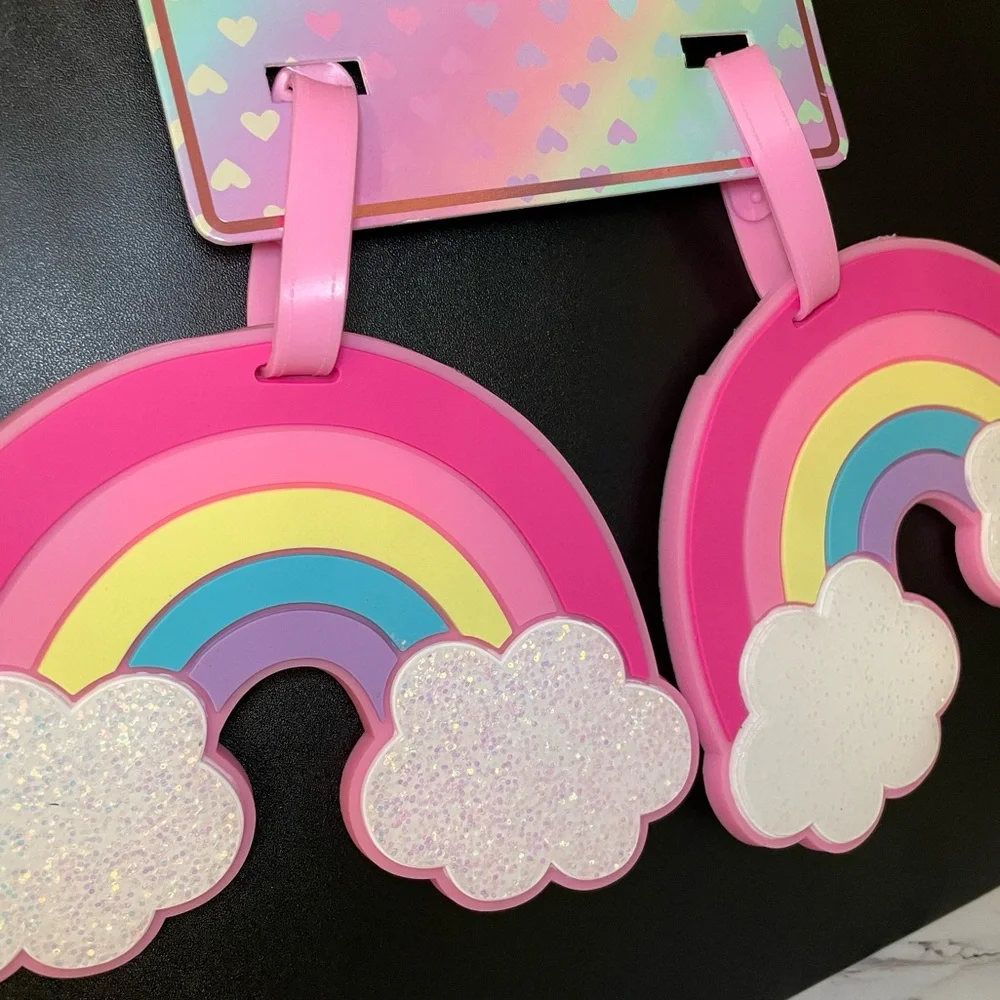 Accessories | Rainbow Sparkle Luggage Tags | Poshmark
